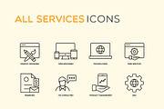 Most Essential Services Icons, an Icon by DeepDesign