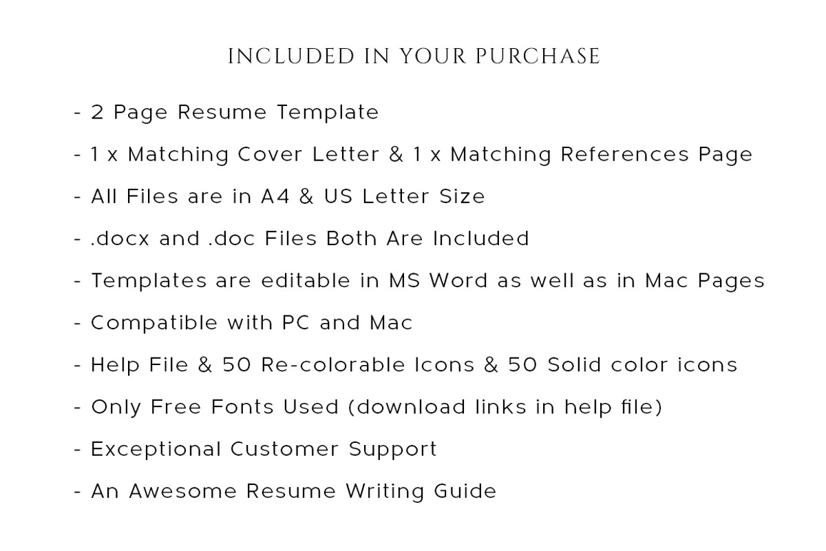 Neat & Clean Resume Template, a Resume Template by VisionTemplates