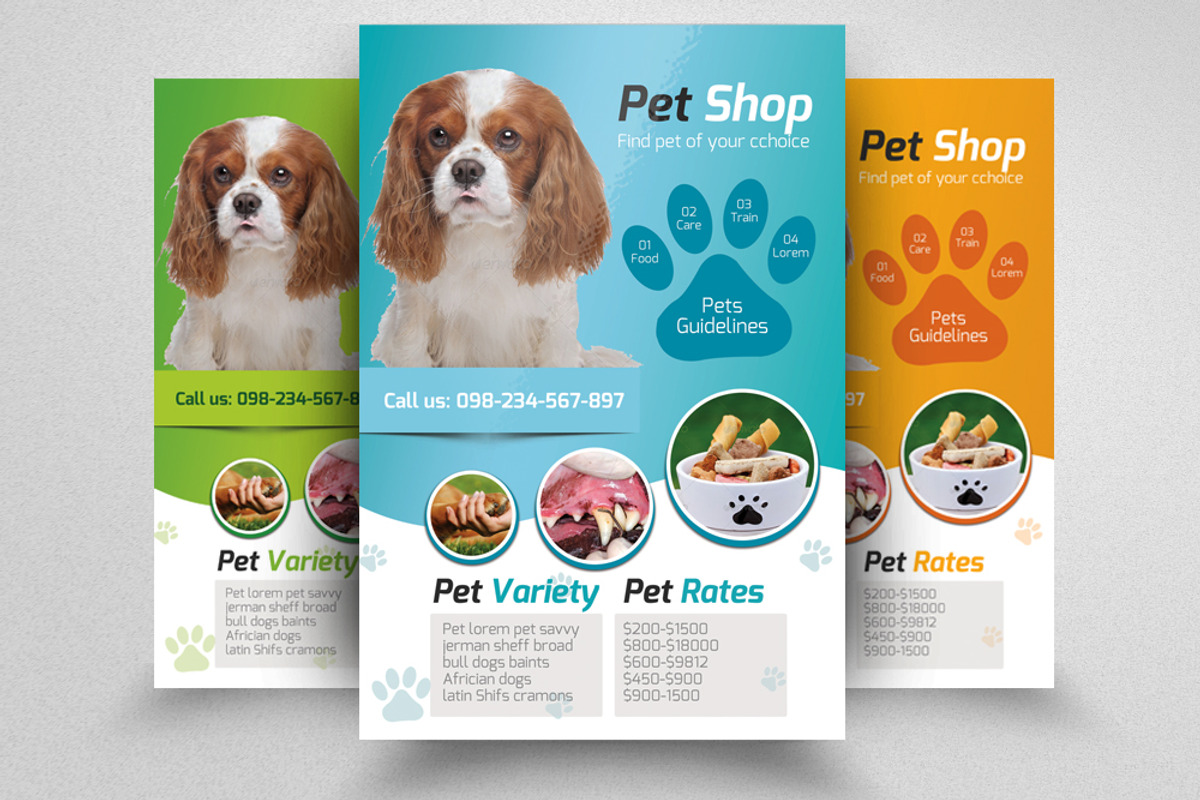 Pet Shop Flyer Template, a Flyer Template by Psd Templates