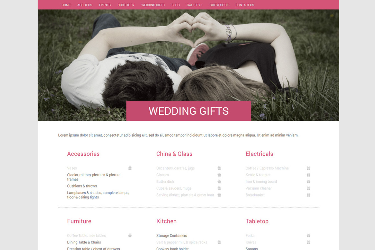 Wordpress Wedding Theme-'Wedding', a WordPress Template by WebNesters