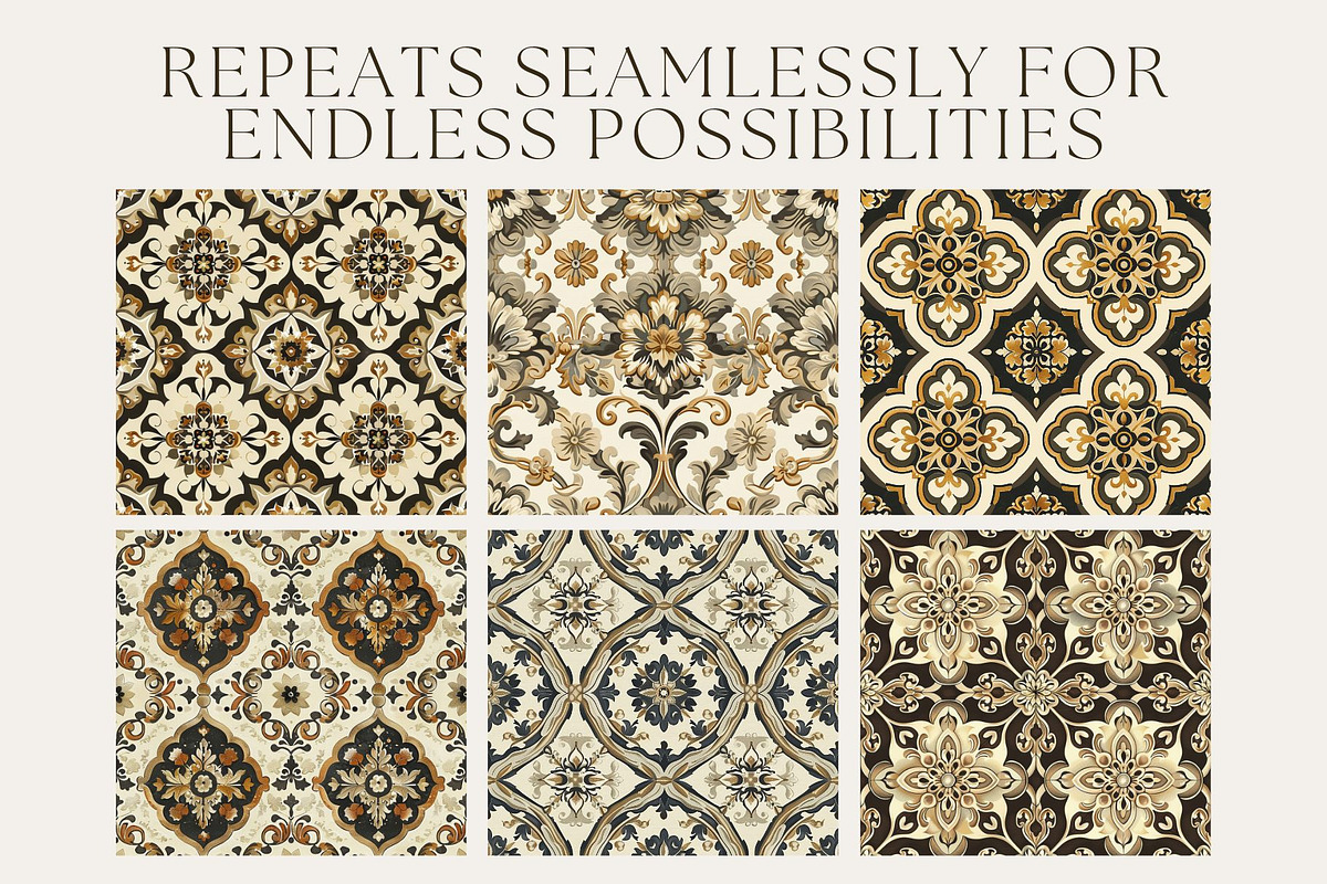 10 European Baroque Seamless Pattern, a Pattern Graphic by Inknfolly