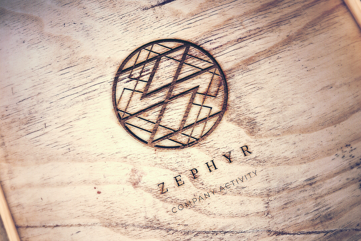 Zephyr. Linear geometric logo, a Branding & Logo Template by le-genda