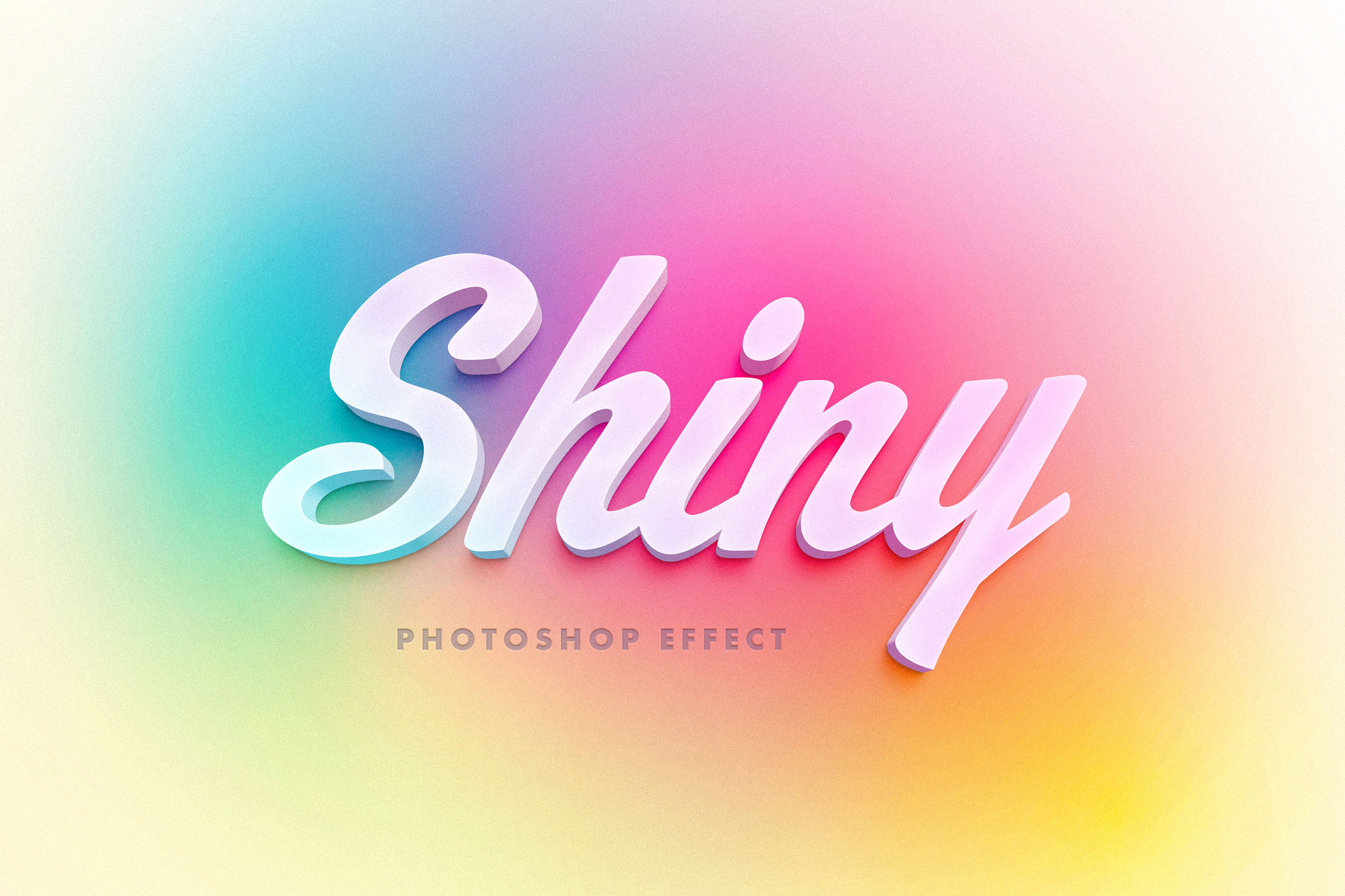 Gradient 3D Lettering Effect | Layer Styles ~ Creative Market
