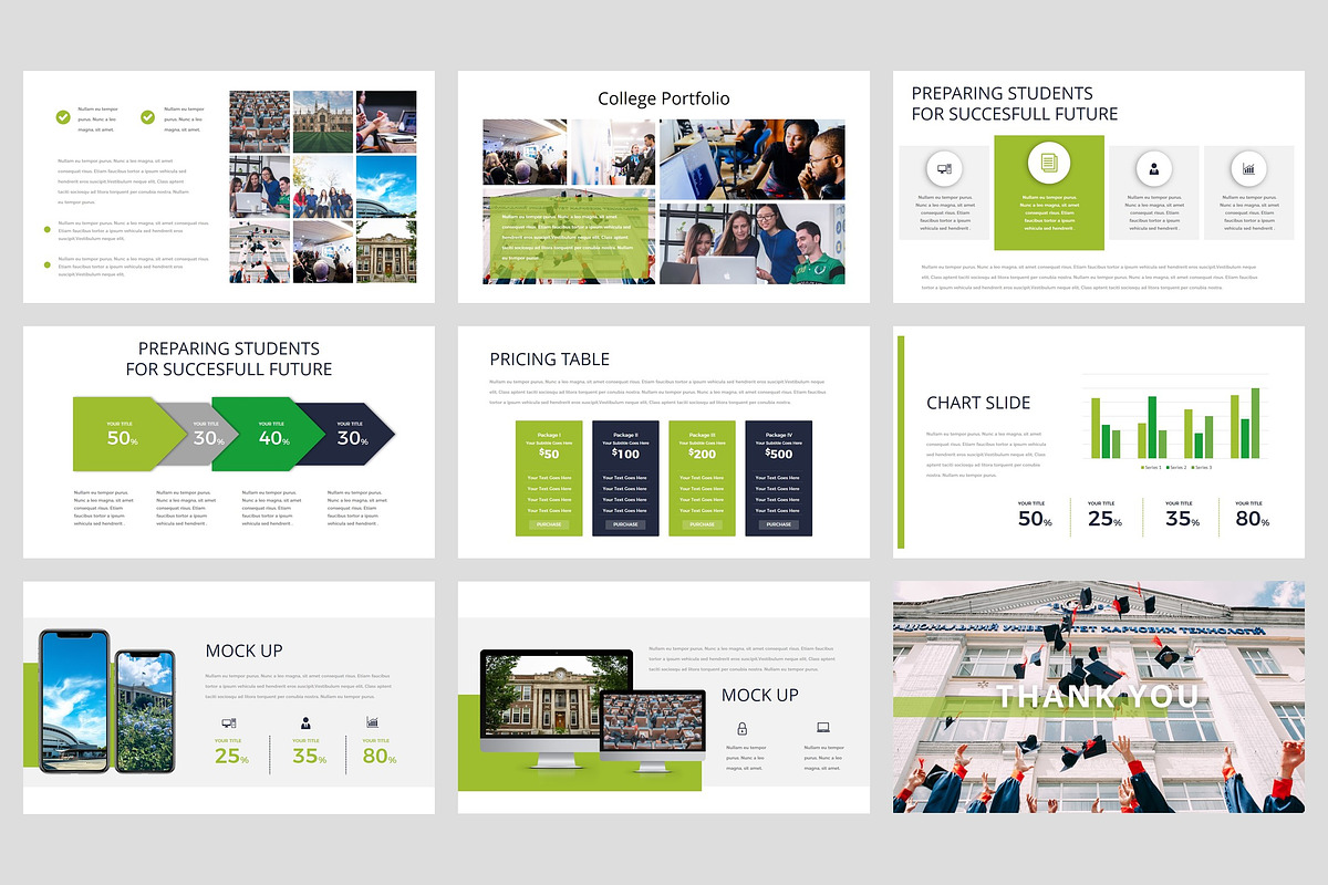 College - University PowerPoint, a Presentation Template by StringLabs ...