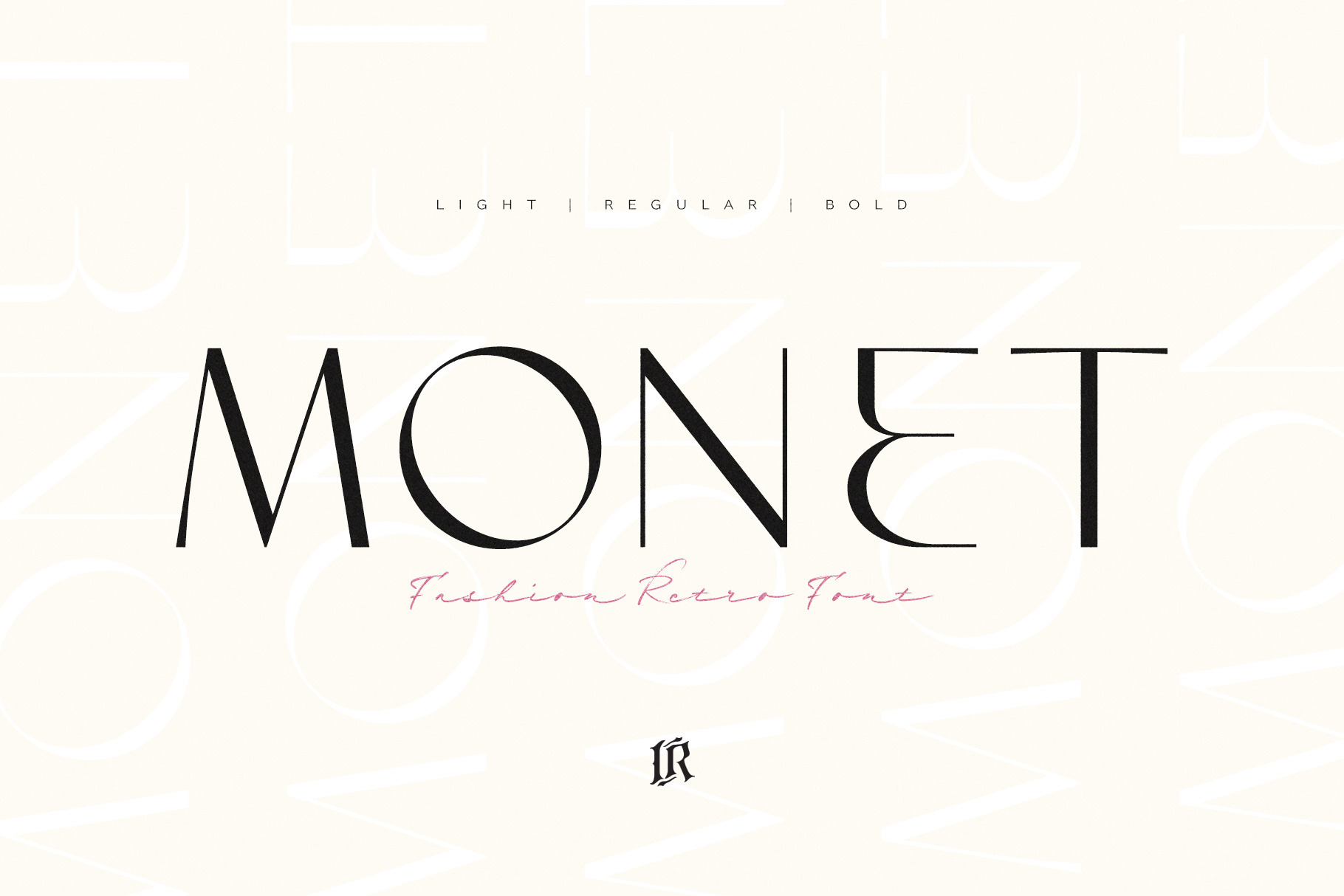 Monet - Vintage Font, a Sans Serif Font by Ivan Rosenberg