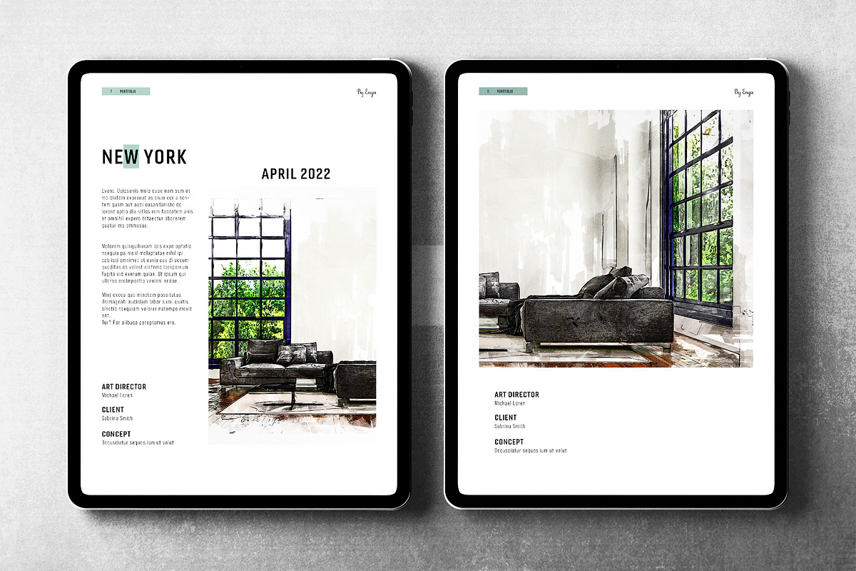 E-Portfolio Layout
