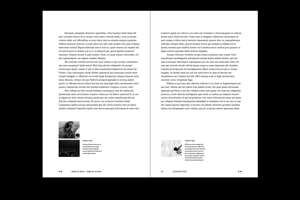 Book Template for Adobe Indesign 5"x8"