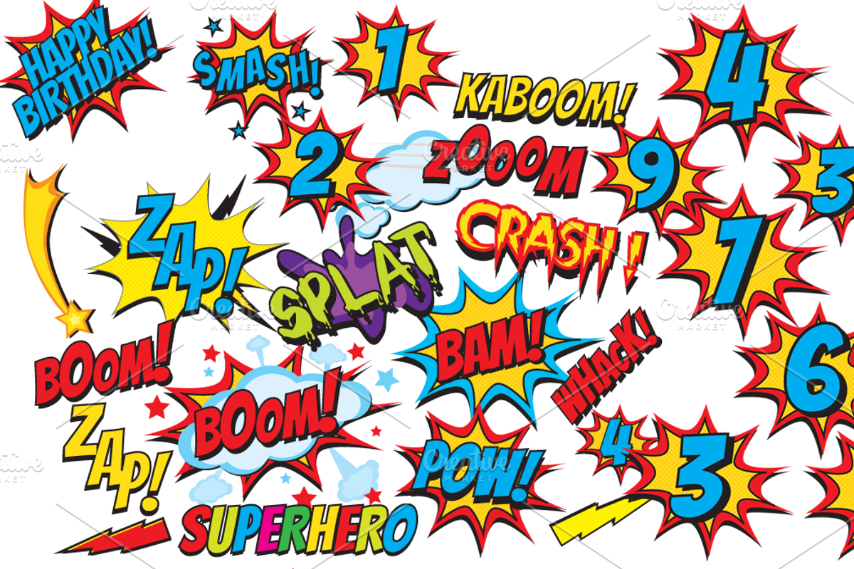 Superhero clip art comic book, an Illustration by WinchesterLambourne