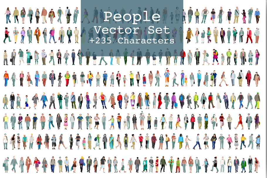 Vector Set of Illustrated People, a Person Illustration by Aurielaki ...