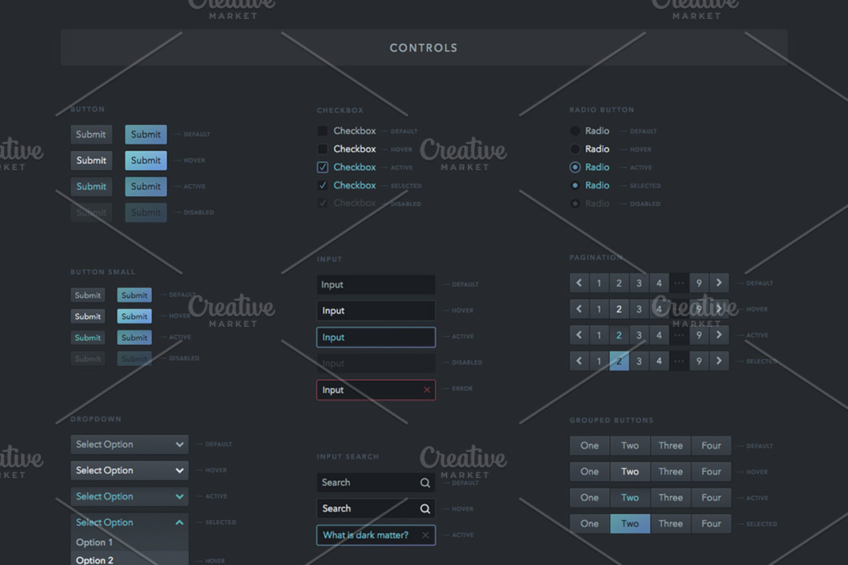 Matter UI Kit for Sketch & Ps, an UI Kit Template by matter