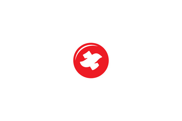 Red bird cross, a Branding & Logo Template by Steinar Logo