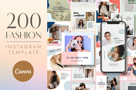 Vibrant Instagram Bundle, a Social Media Template by muhisya