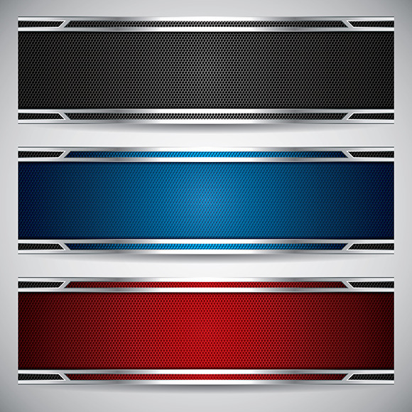 Metal banners, a Technology Illustration by gigello