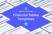 Financial Tables Templates Keynote