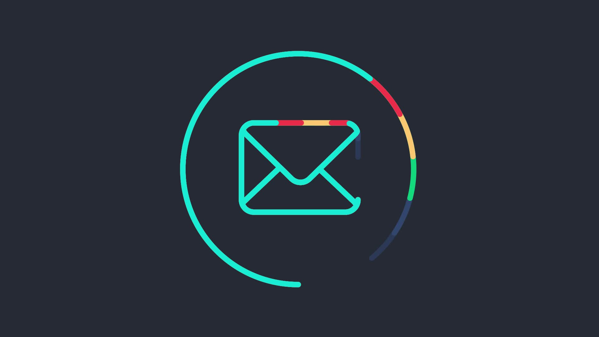 Animated Sending Email Symbol, an Object Graphic by barsrsind
