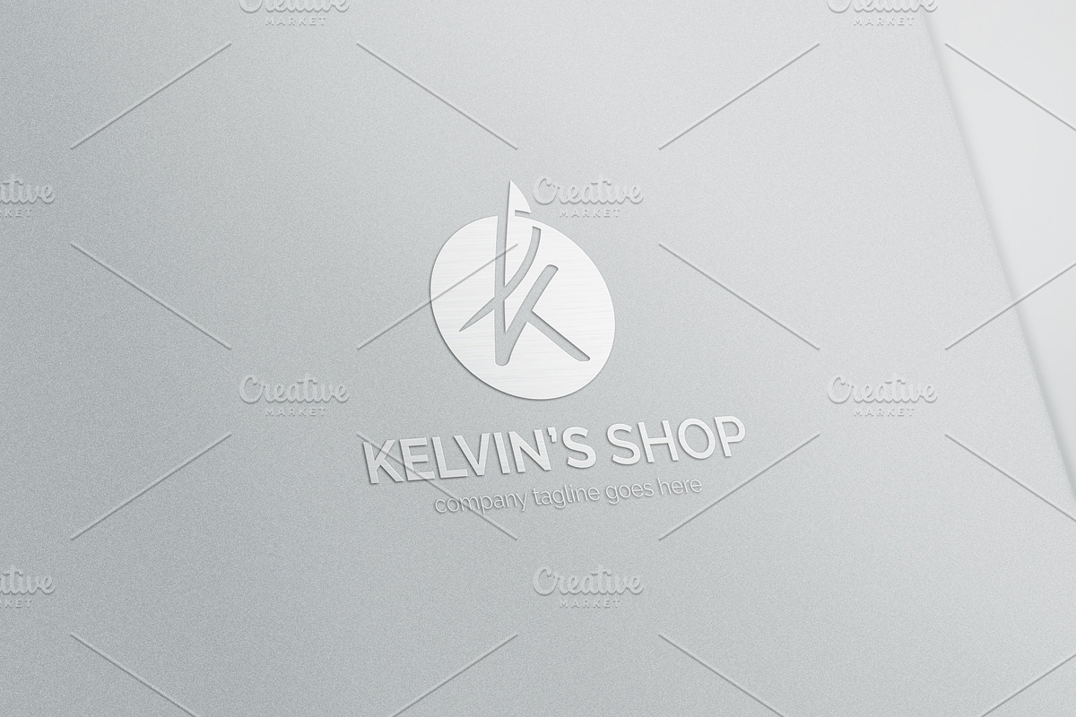 Kelvin Letter K logo, a Branding & Logo Template by XpertgraphicD
