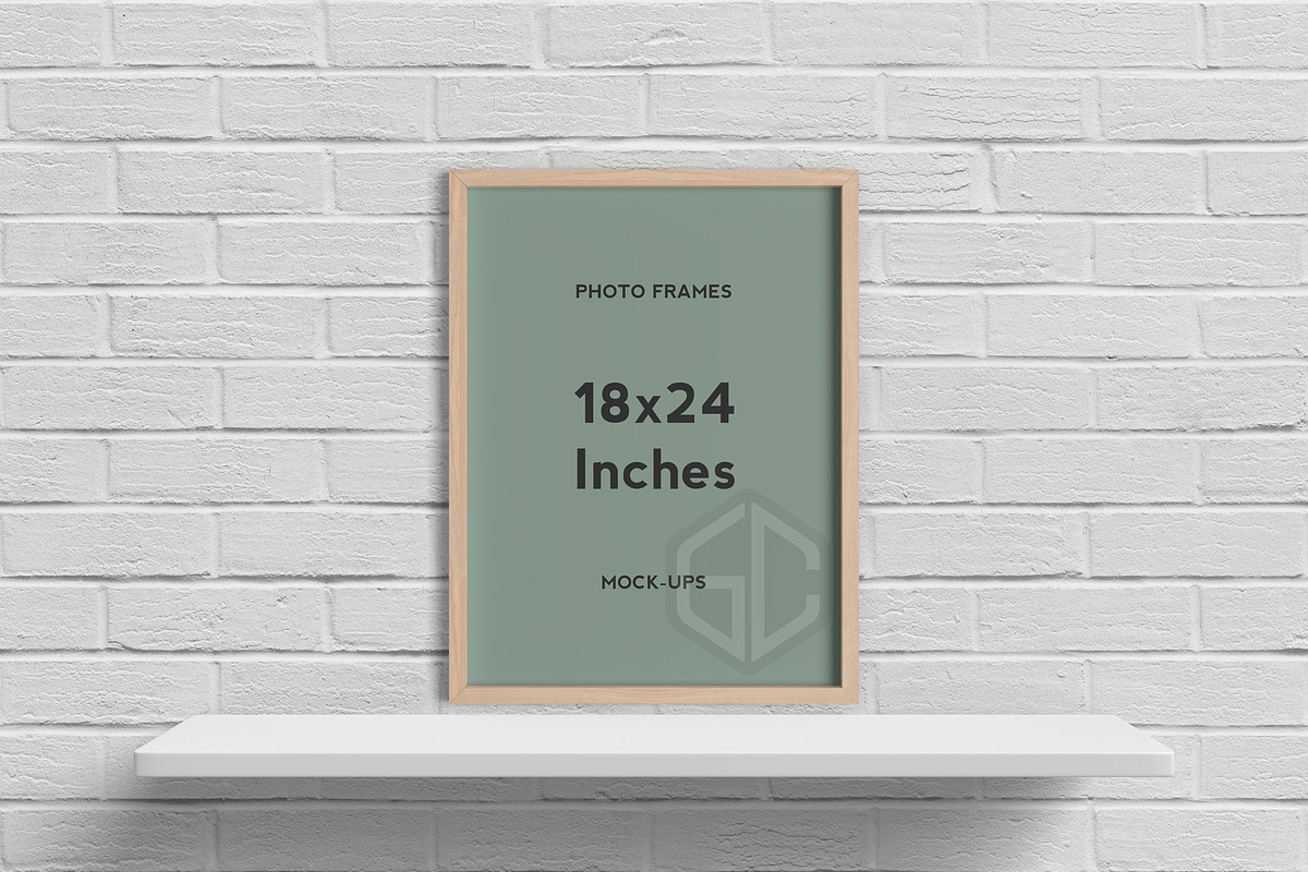 18x24 Inches Frames Mockup, a Print Template by graphiccrew