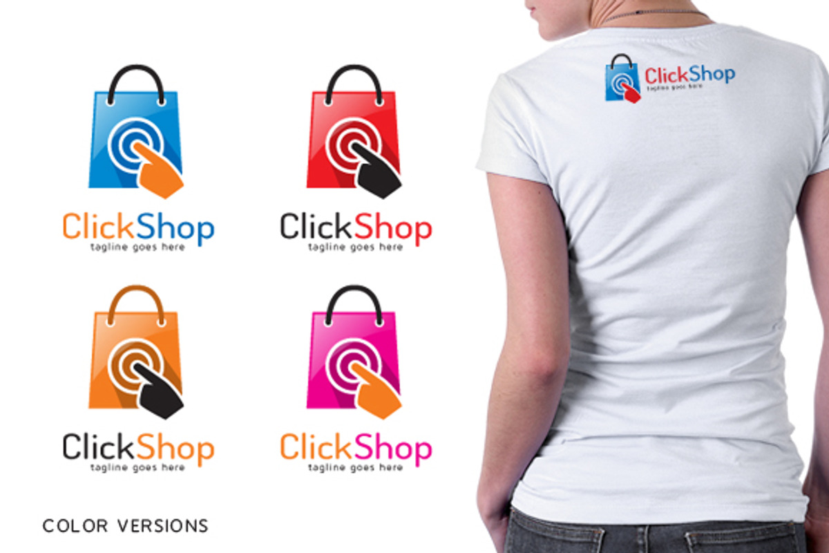 Click Shop Logo Template, a Branding & Logo Template by gunaonedesign
