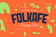 Folkafe - Display Font, a Font by Morisco
