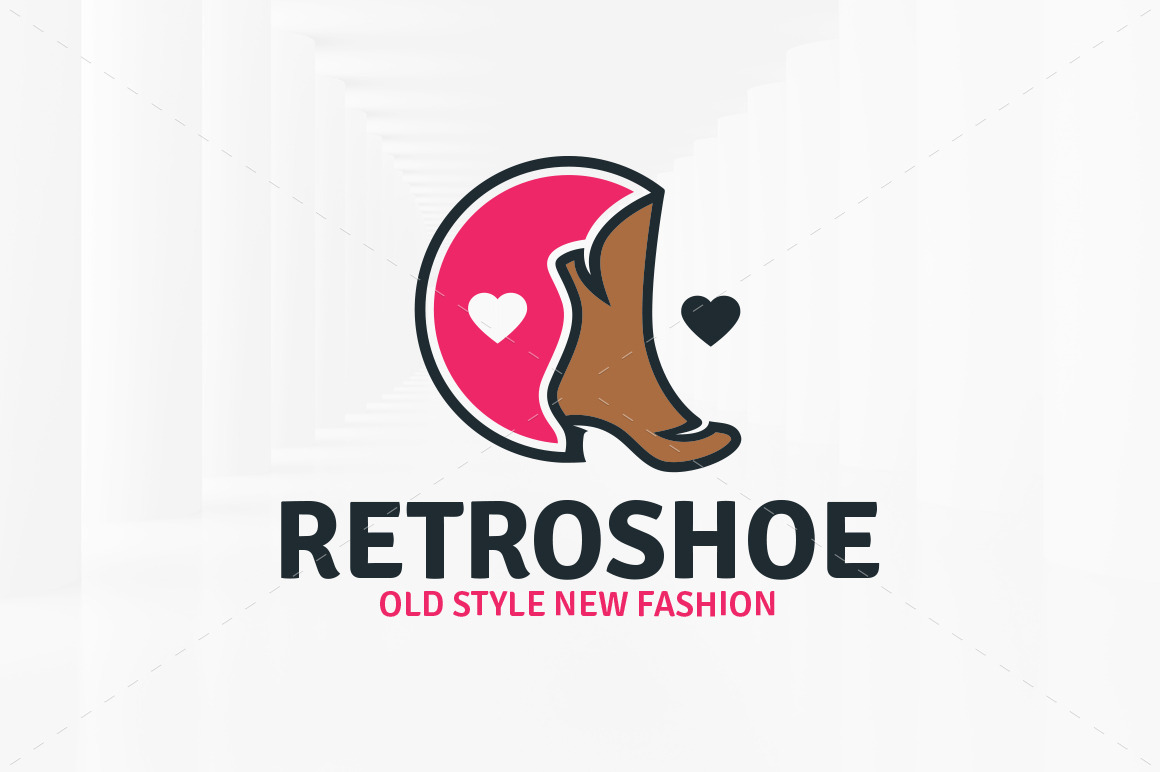 Retro Shoe Logo Template, a Branding & Logo Template by LOGOMAGINE