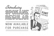 Spokane Regular, a Sans Serif Font by Doug Penick