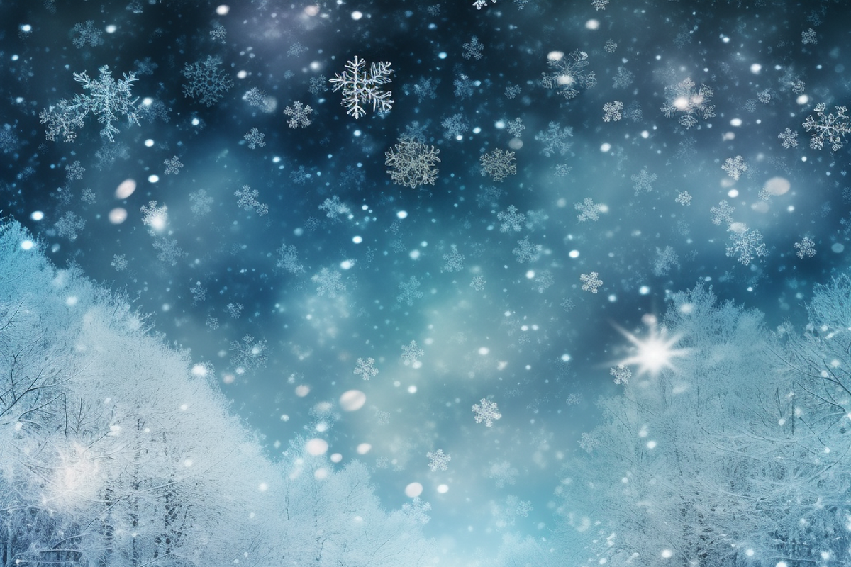 Winter Snowy Paper | Creative Market