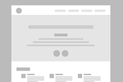 Desktop Wireframe Layout Mockup, a Mockup by Creative VIP