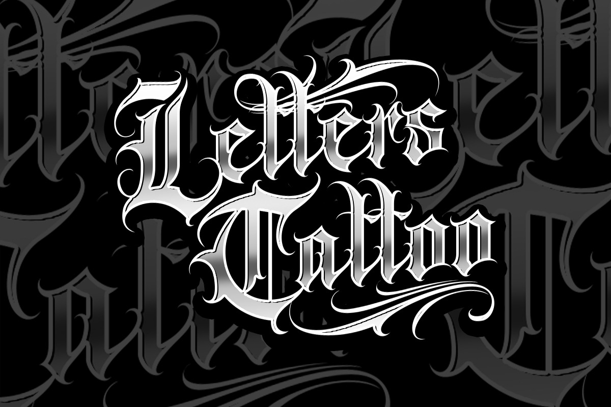 Gangster Script Font Gangsta Typeface | Tattoo Fonts, Serif, Script