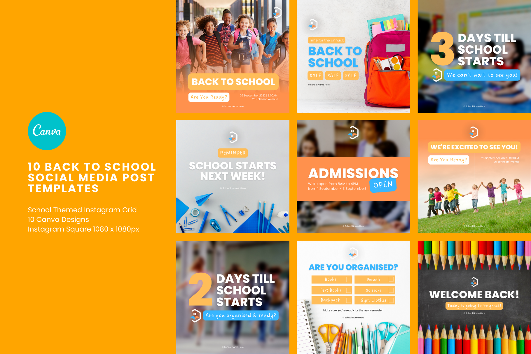 Back To School Templates, a Social Media Template by Sincerely Media ...