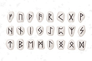Elder Futhark runes alphabet, a Decorative Illustration by Good Studio