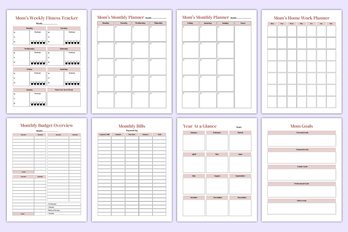 Mom's Planner Canva Template
