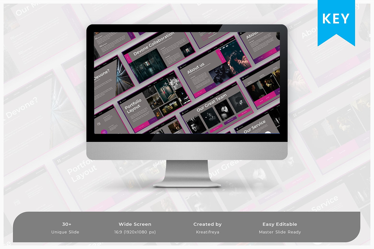DEVONE - Keynote Template, a Presentation Template by kreatifreya
