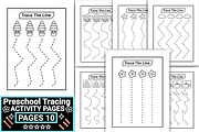 Preschool Tracing Worksheets Activit, a Graphic by Ink Gallery