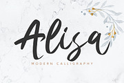 Alisa, a Script Font by Omotu Studio