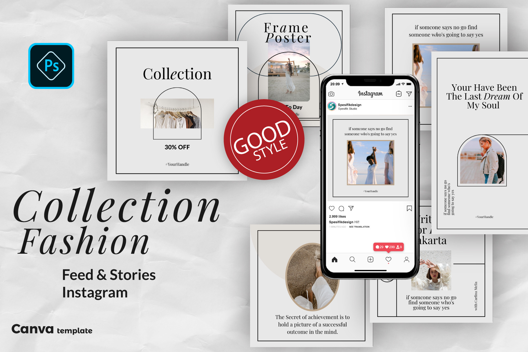 Collection Photoshop Instagram, a Social Media Template by Spesifikstd