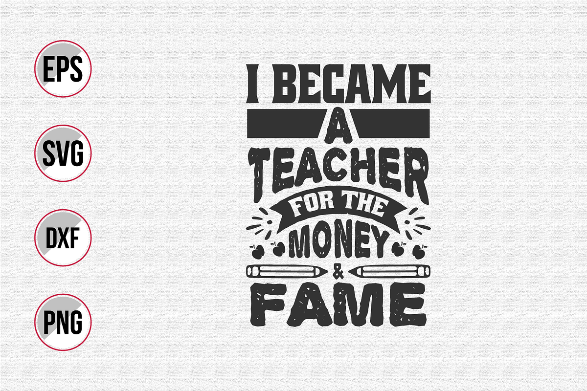 Teacher typographic svg bundle