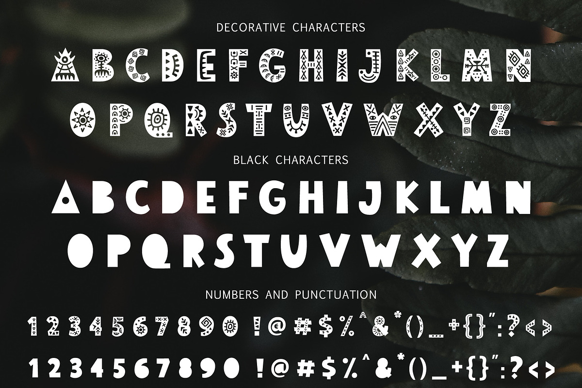 Zumba Tribal Font Duo