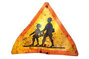 Rusty School Children Sign, a School & Education Photo by sirylok