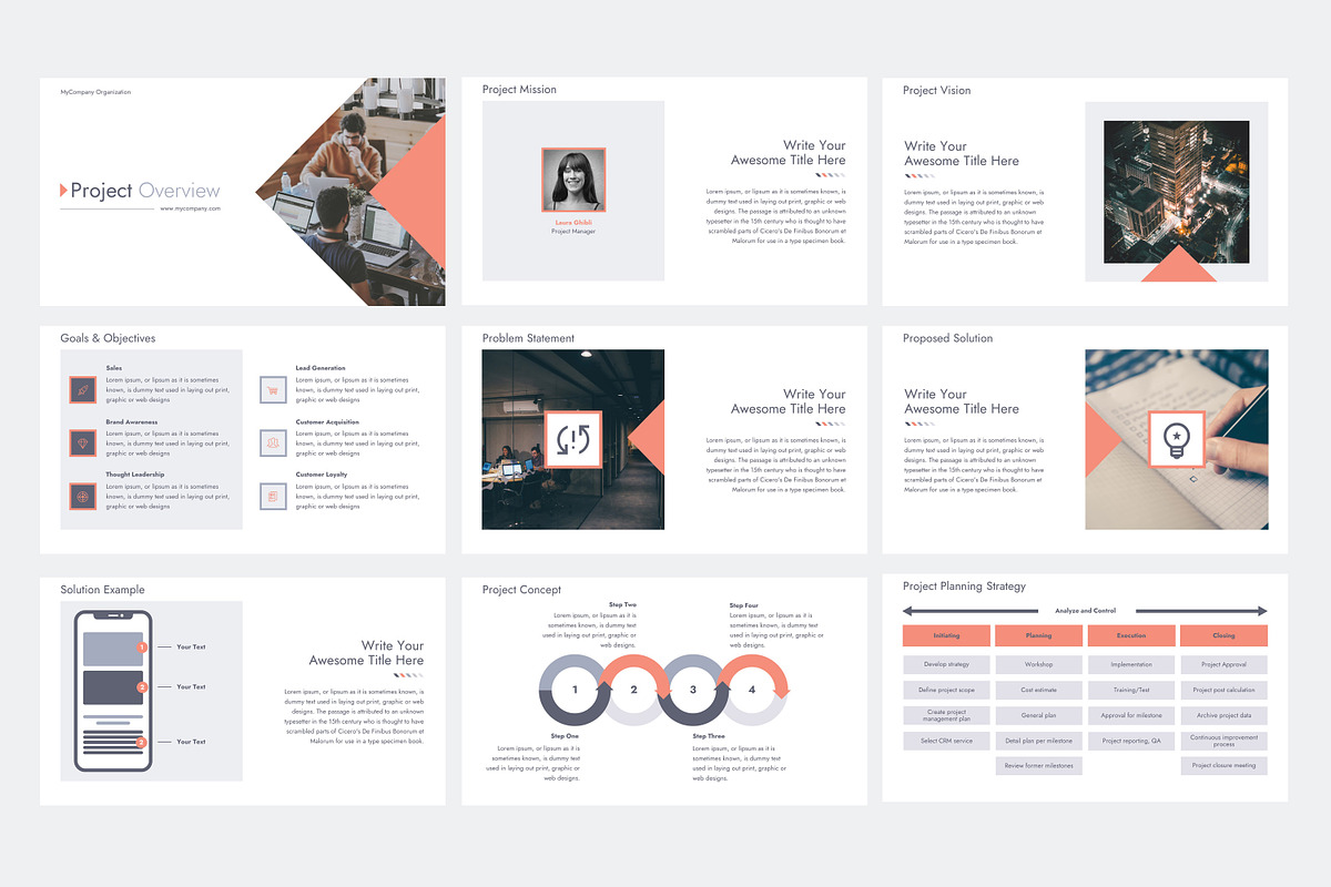 Project Overview PowerPoint, a Presentation Template by JetzTemplates ...