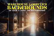 20 Warehouse Logistics Backgrounds, a Background Graphic by HipFonts