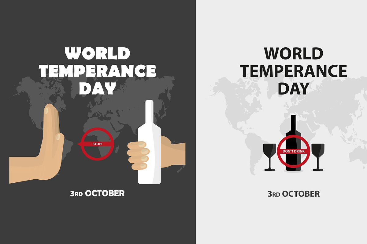 World Temperance Day Banner Template, a Poster Template by ...