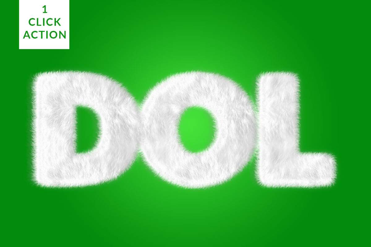 Wool Text Effect Photoshop Action, an Action Add-On by DESIGNAVO