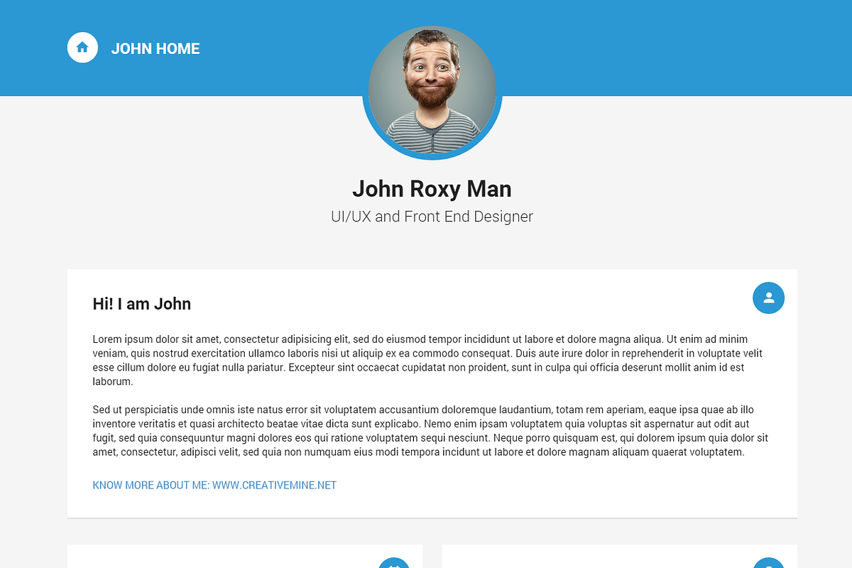 Mine HTML Resume Template, a Websites & App Template by Hervat