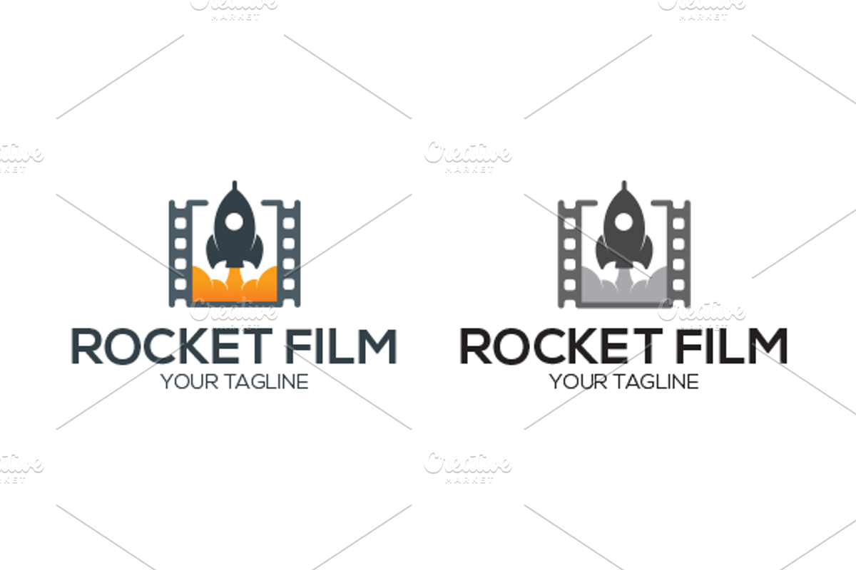 Rocket Film Logo, a Branding & Logo Template by Mir store