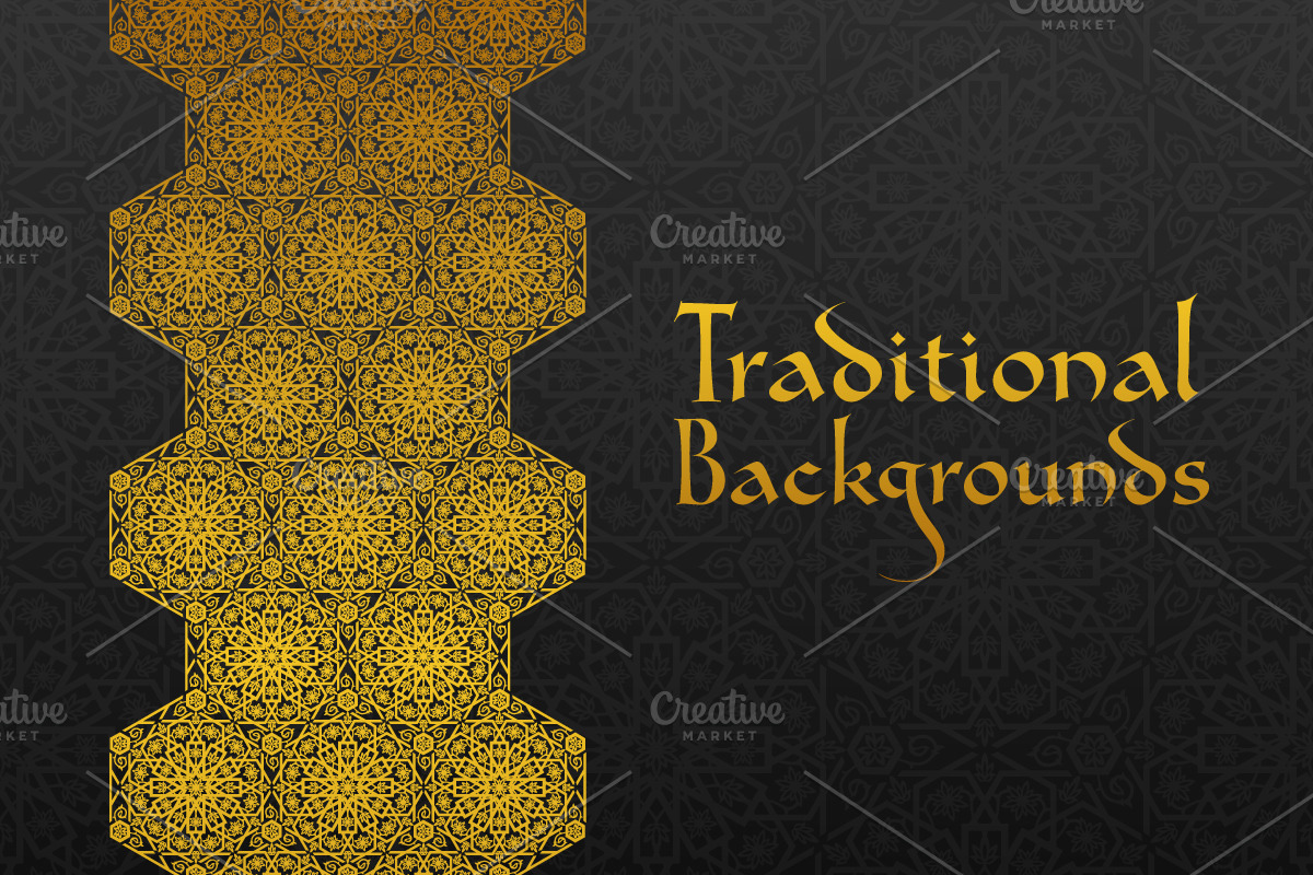 Traditional Backgrounds, a Decorative Illustration by Absent A ...