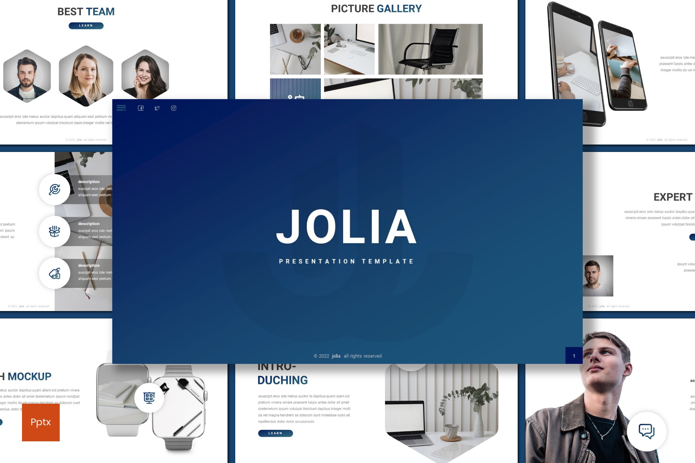 Jolia - Powerpoint Template, a Presentation Template by inspirasign