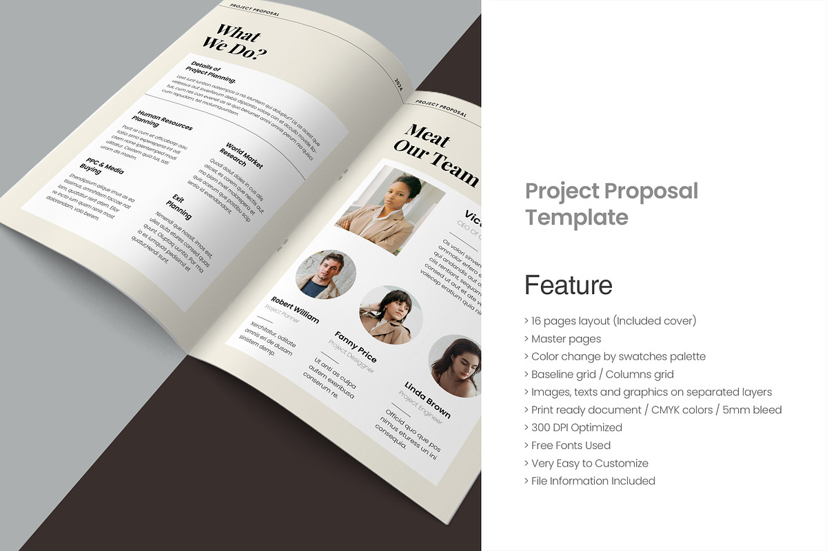 Project Proposal Templat, a Templates & Theme by evgenystudio