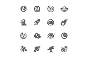 Simple Space Icons, an Icon by Davooda