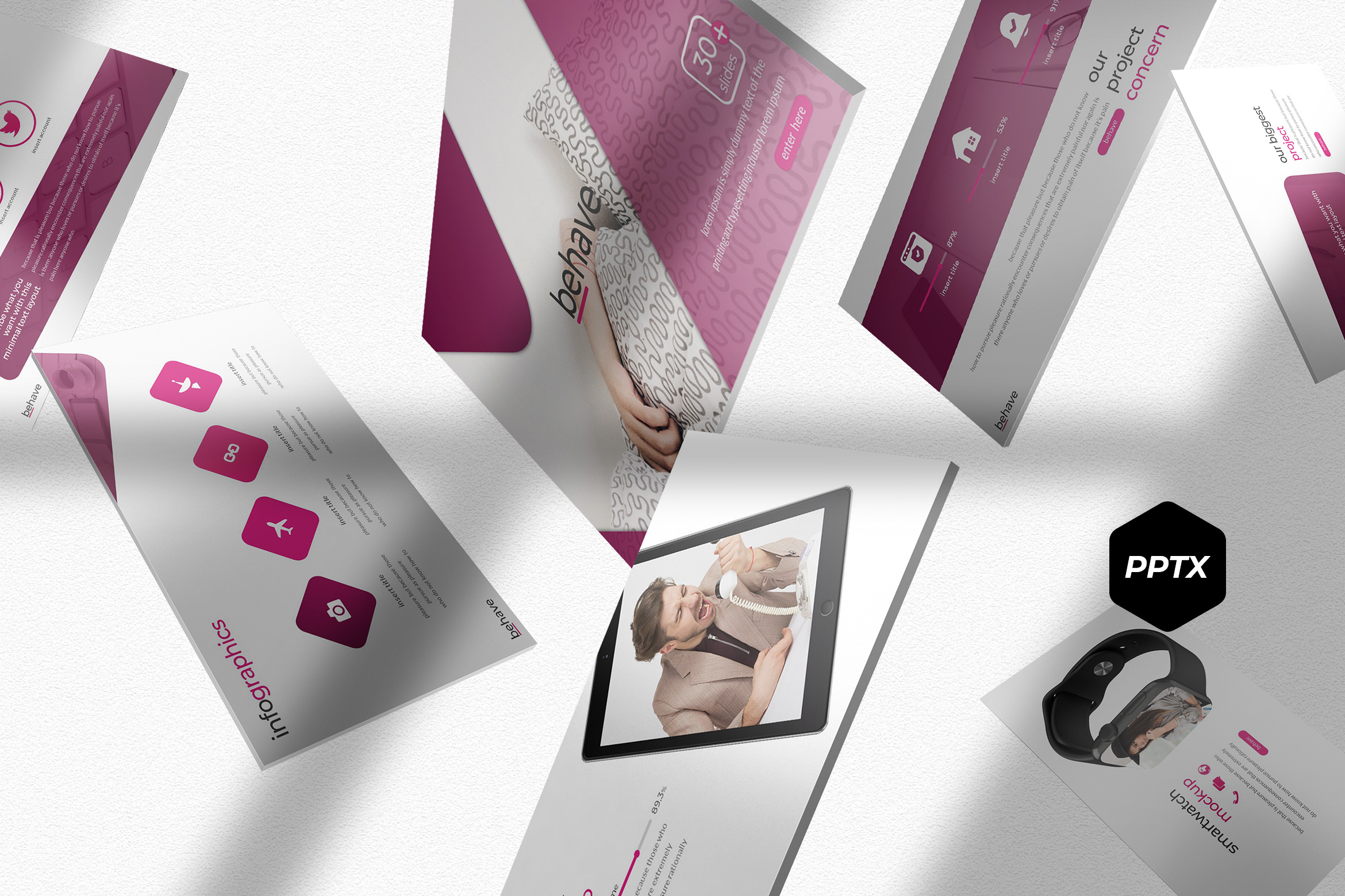 Behave - Powerpoint Template, a Presentation Template by AQR Studio