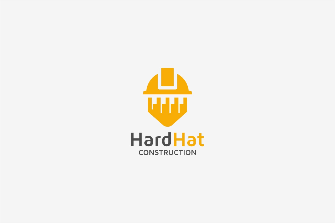 Hard Hat Construction Logo, a Branding & Logo Template by Metrolinevision